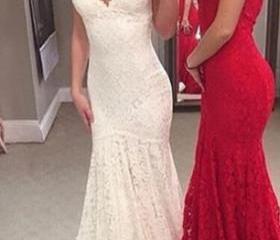 Charming Real Made Lace Prom Dresses,long Evening Dresses,prom Dresses ...