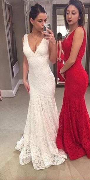 Charming Real Made Lace Prom Dresses,long Evening Dresses,prom Dresses ...